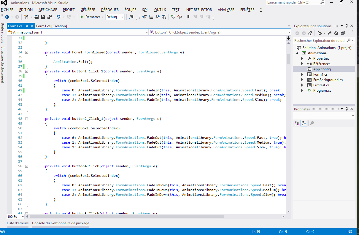 C sharp Forms Animations Library by belkharraf | CodeCanyon